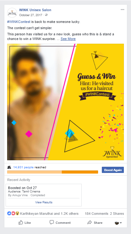 Social Media Marketing Strategy For Salons - The Journey of WINK